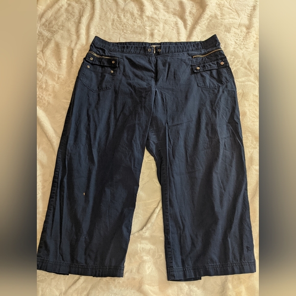 Danskin Now | Pants & Jumpsuits | Blue Capris | Poshmark